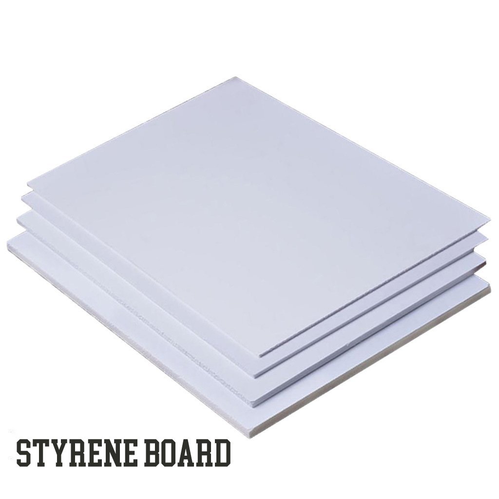3/16" White Styrene Board Pre-Cut Sizes